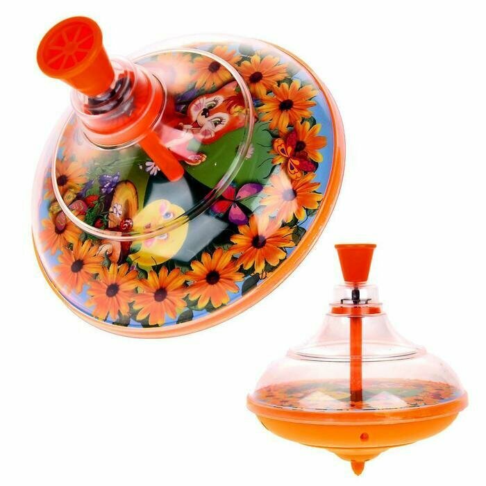 Юла прозрачная Колобок