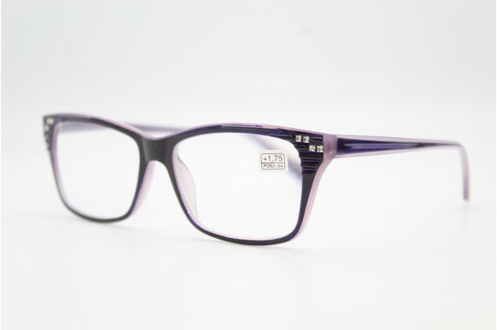 Готовые очки для зрения (фиолетовые)