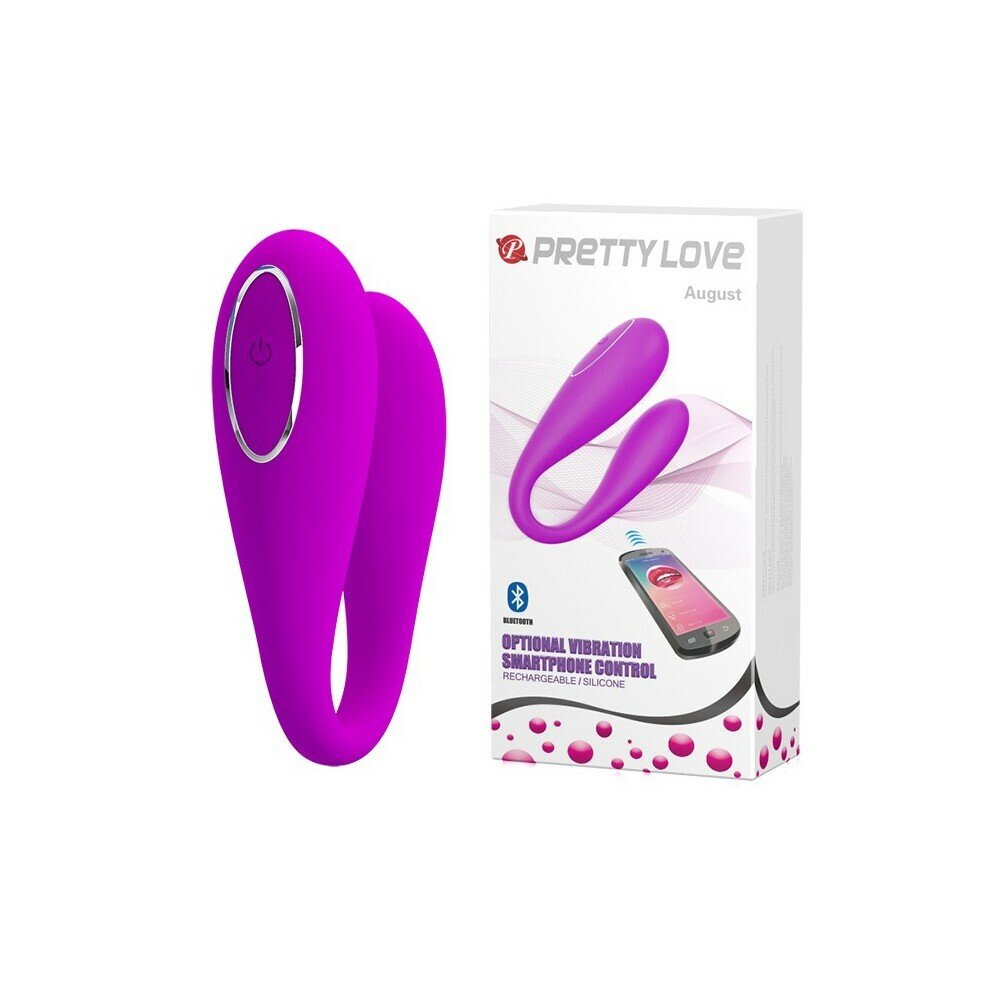 Вибромассажер для пар с управлением со смартфона august pretty love baile, 2 года гарантии