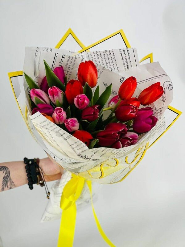 Букет тюльпанов,25 шт.