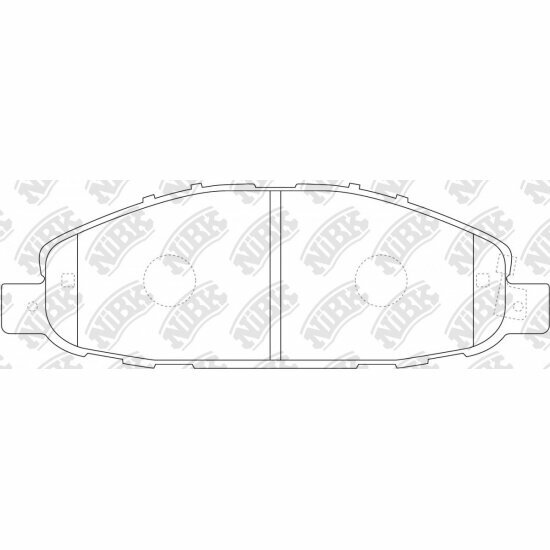 Колодки тормозные дисковые Nibk PN2475, 4 шт
