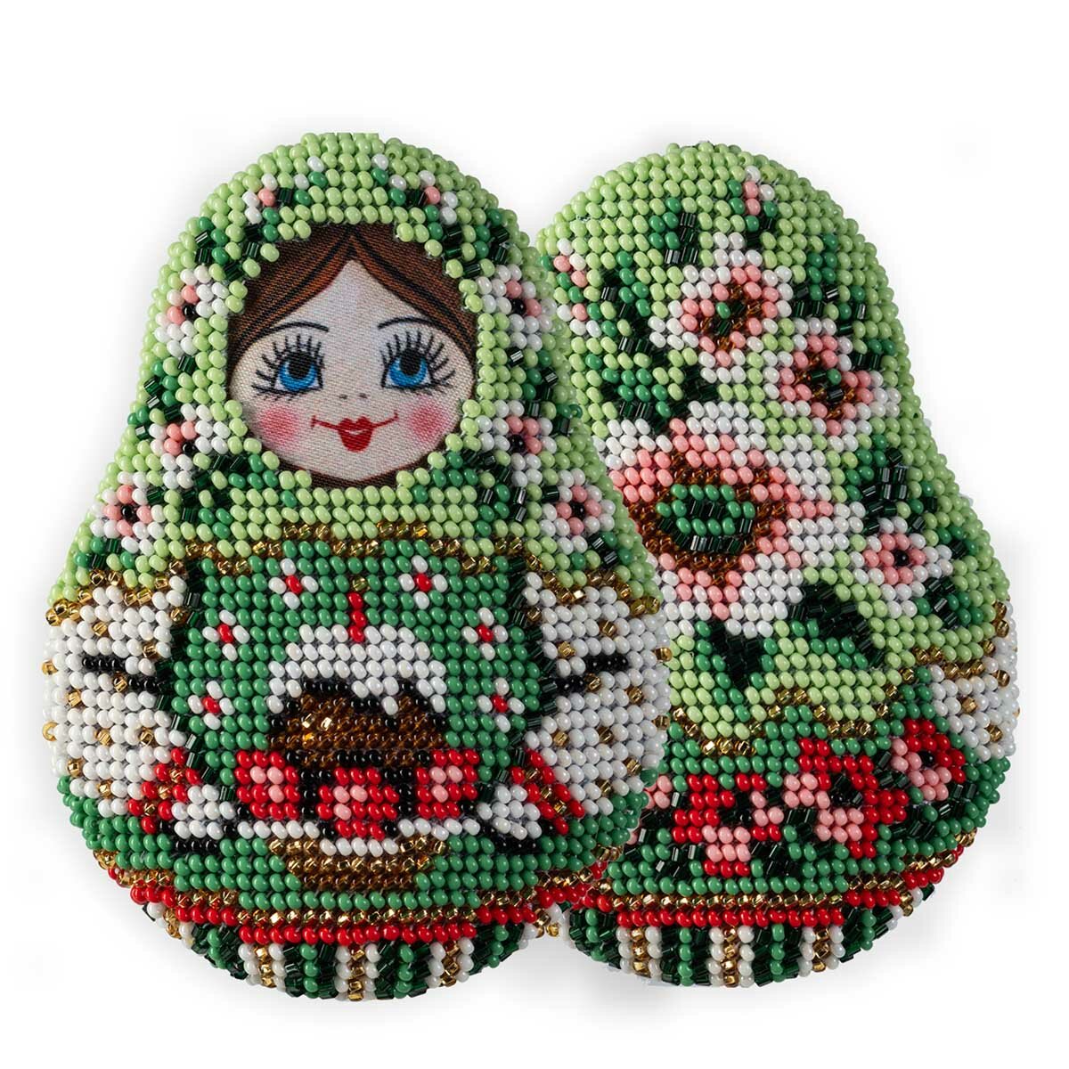 Набор для вышивки бисером Кроше Матрешка Сергиево-Посадская, В559, 10*8 см