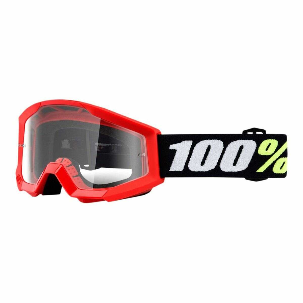 Мотоочки детские 100% Strata Mini Goggle Red / Clear Lens