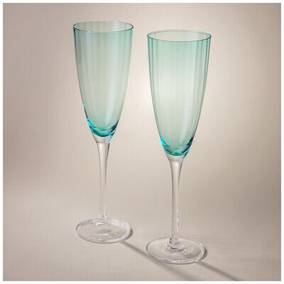 Набор фужеров для шампанского Lefard из 2 шт. "mirage" emerald, 290 мл.