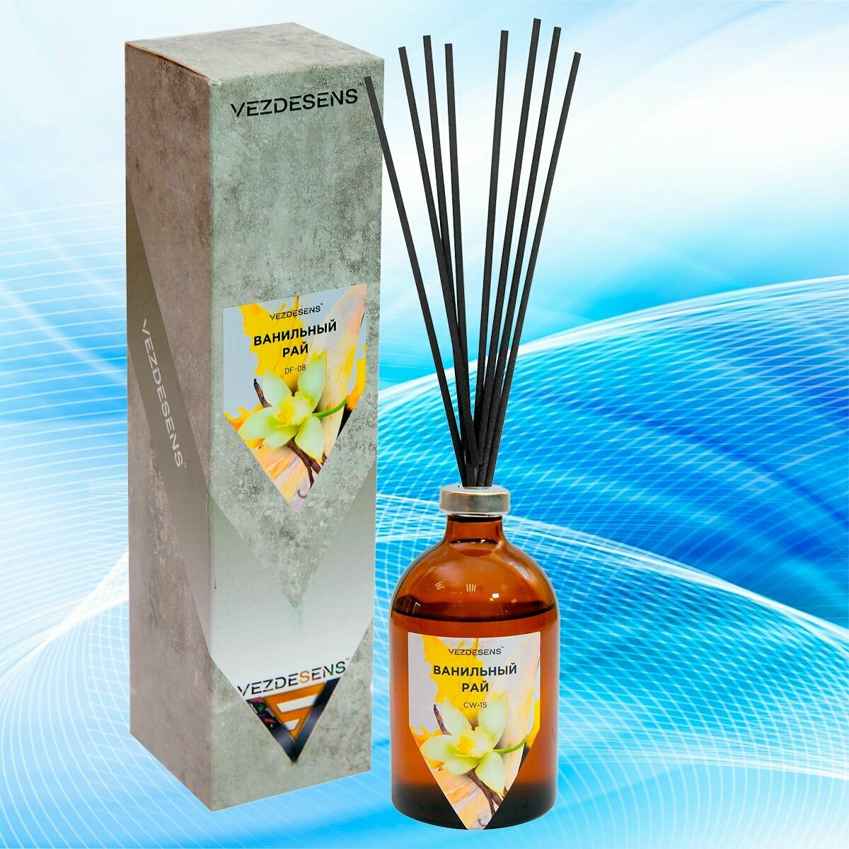 Ароматизатор с палочками VEZDESENS Ванильный Рай 100мл (27576)