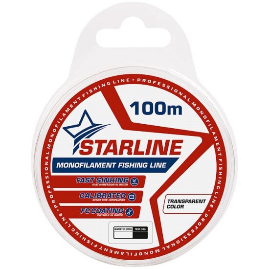 Леска Star Line STARLINE 100m (transparent) 0.203мм