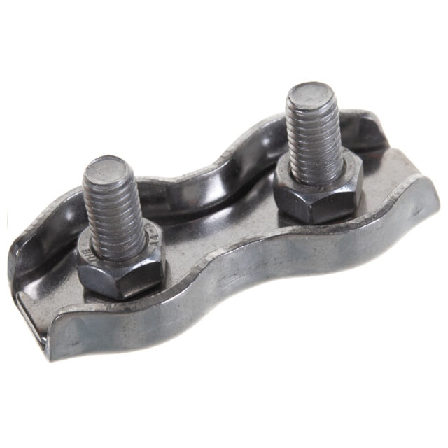 DUPLEX зажим троса 4 мм из нержавеющей стали, надёжный крепеж 1 шт для монтажа конструкций