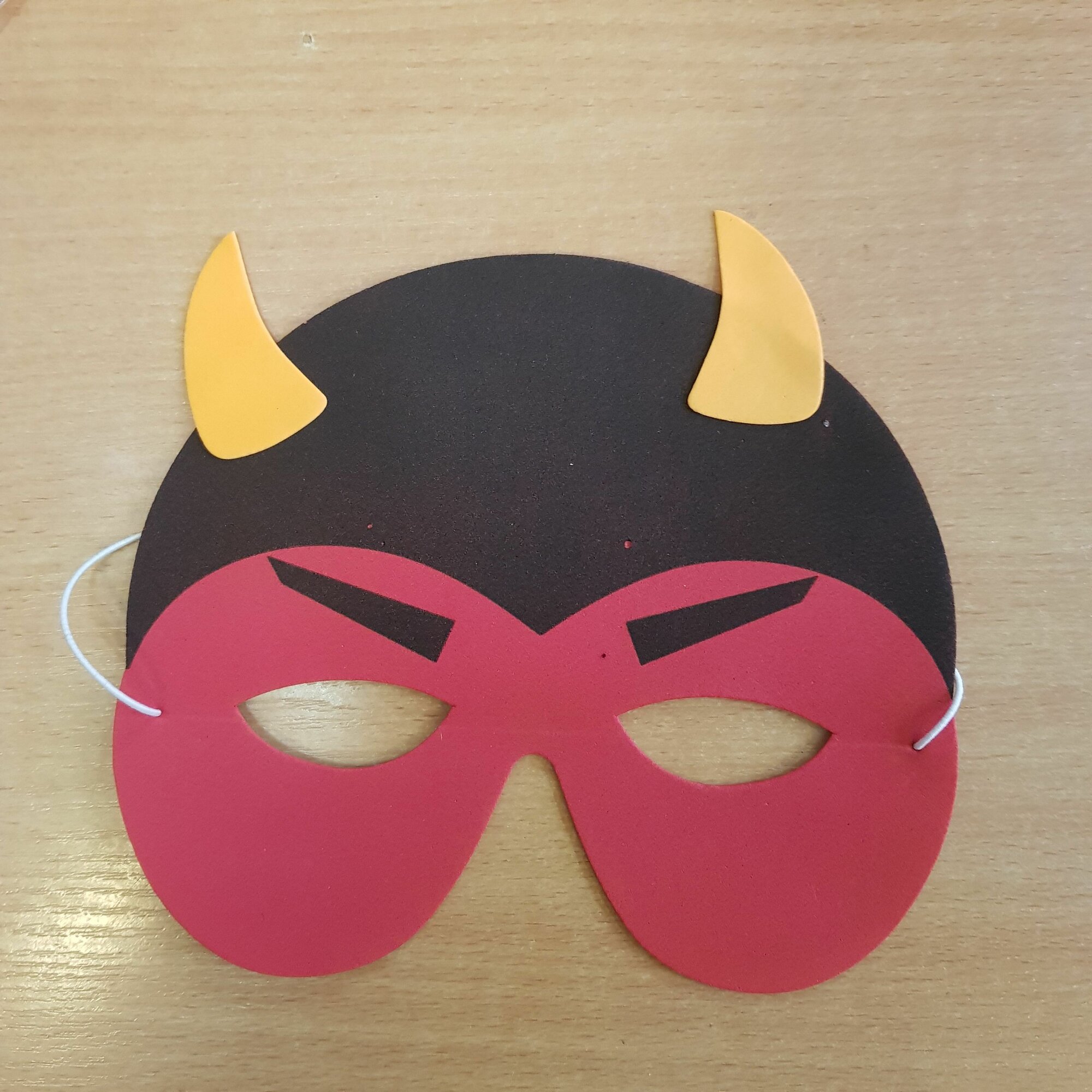 Маска карнавальная "Хэллоуин" Черт 18х17см, 4033С