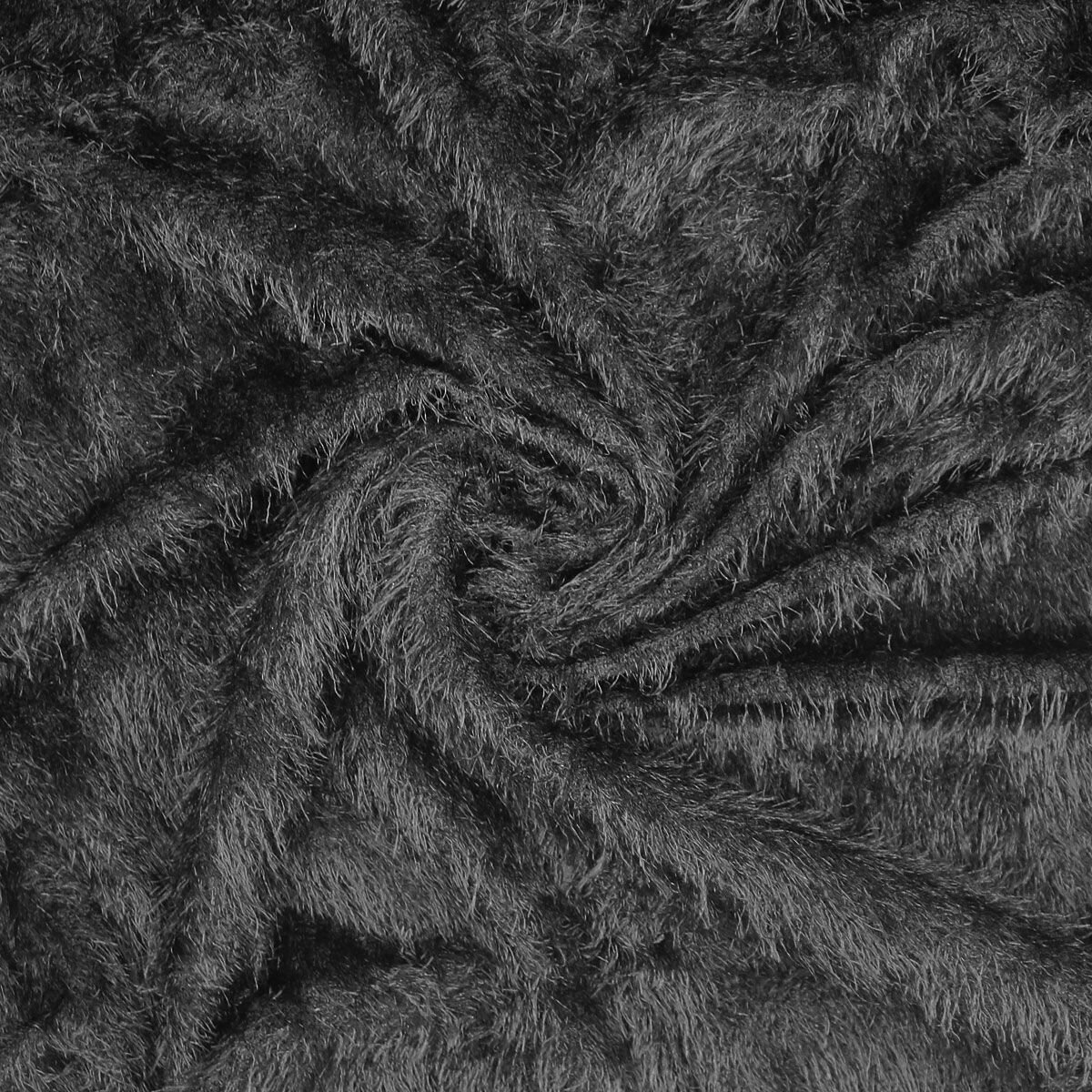 Трикотажная ткань "Италия", 100% хлопок, черная, матовая, 100 см x 160 см