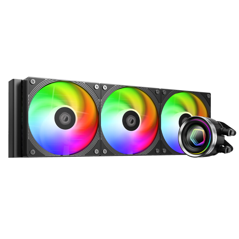 Вентилятор для процессора ID-COOLING FX360 INF Black (жидк. охл, 3х120mm, Al, PWM 2000 rpm, 27.2 dB, 4-pin/5V 3Pin ARGB, 350Wt) (FX360 INF)