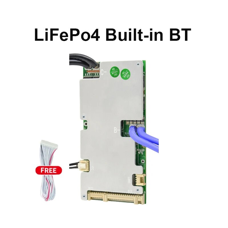 JBD Smart BMS для литиево-ионных аккумуляторов 100A Uart 6s-21or22s, Lifepo4 Built-in BT