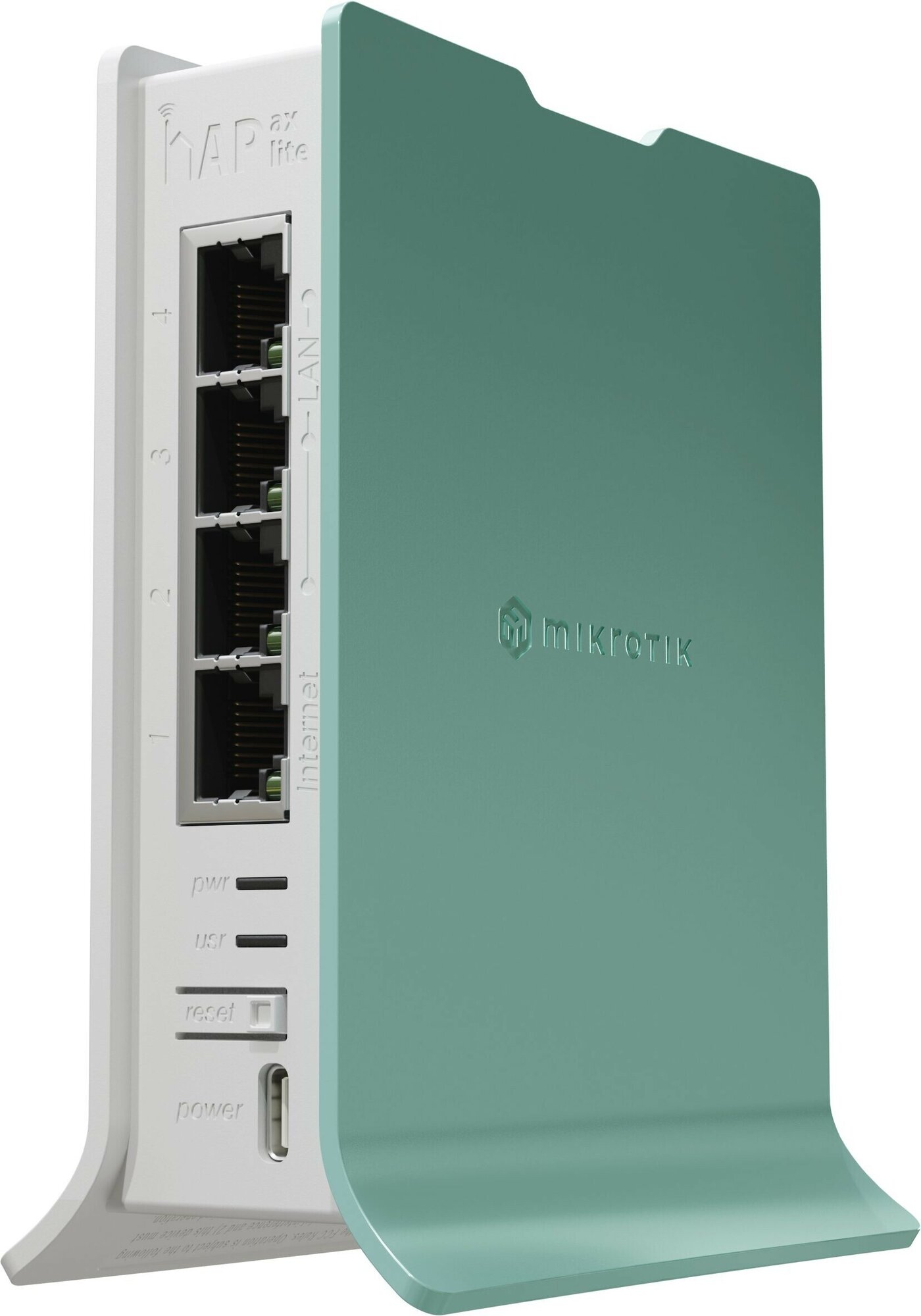 Маршрутизатор беспроводной MikroTik hAP ax lite голубой (l41g-2axd)