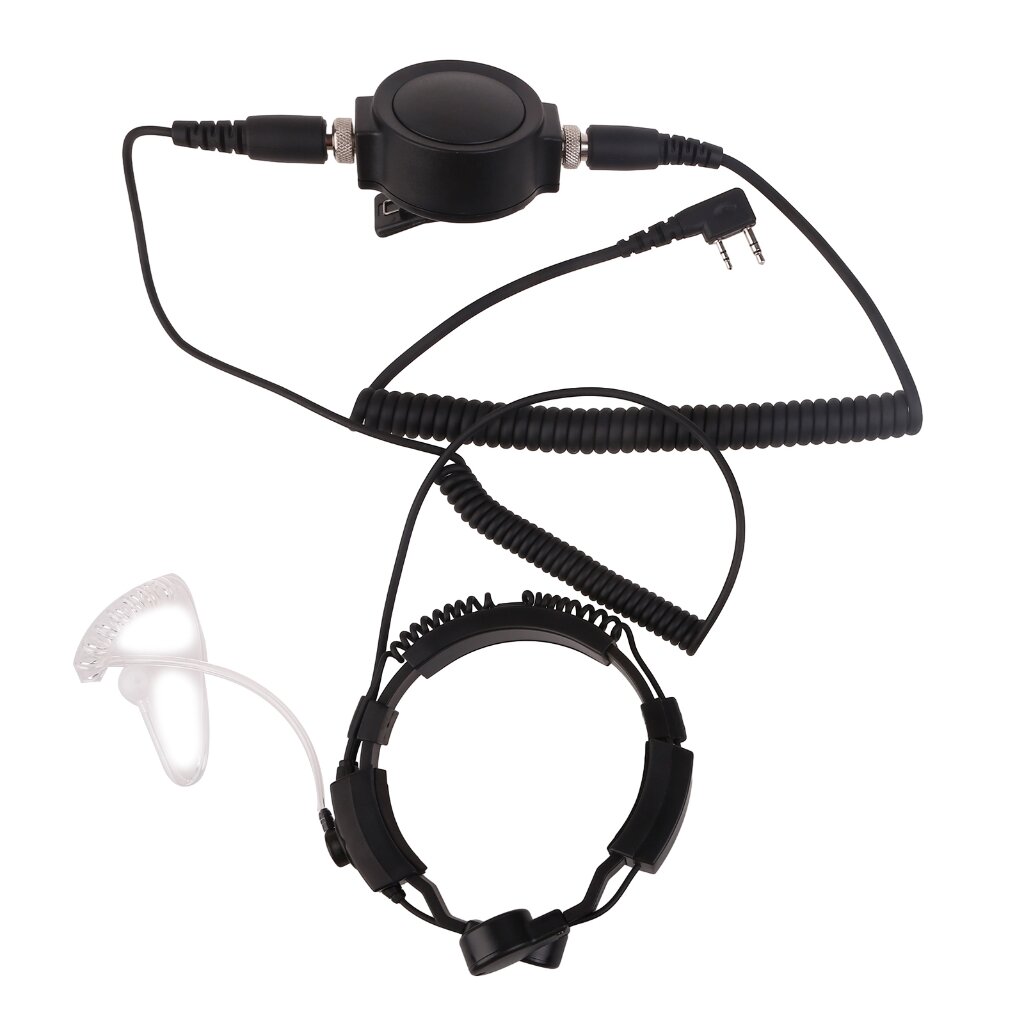Наушник рации с микрофоном PTT и горлом, гарнитура для BFF8HP BFF9 UV-82 UV-82HP UV-82C UV-5R + UV-5RA