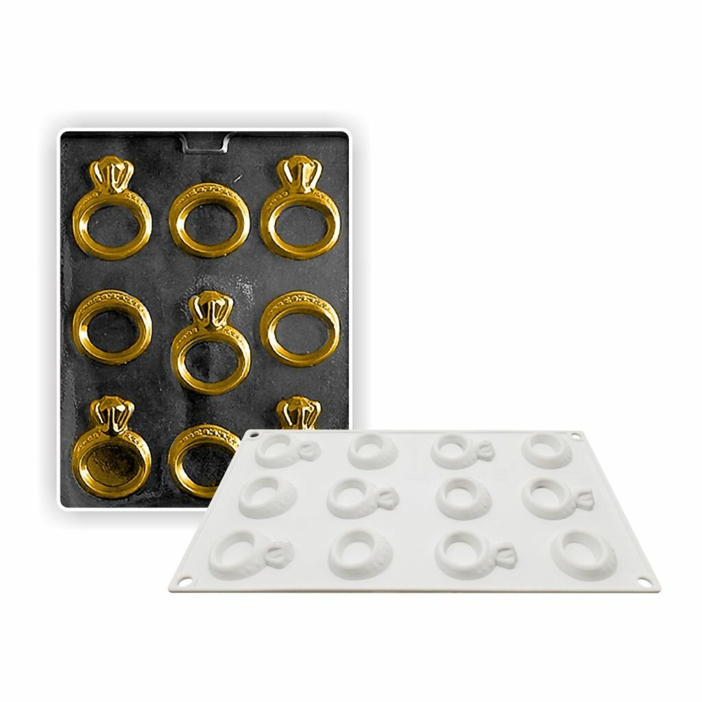 Силиконовая форма на День святого Валентина №12 с кольцом-(92 г) MCM-222