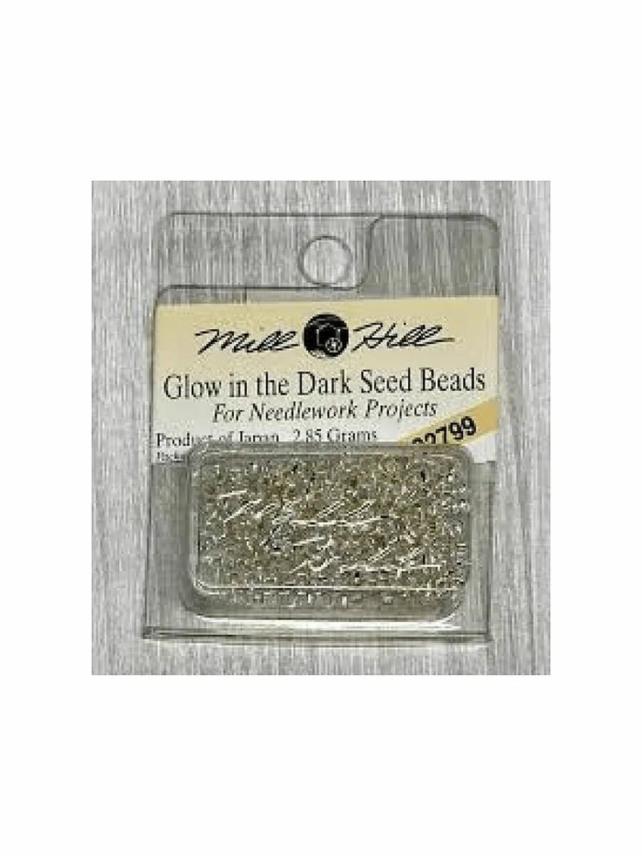 Стеклянный бисер Mill Hill Glow in the dark Seed Beads 2.85 г, цвет: 02799