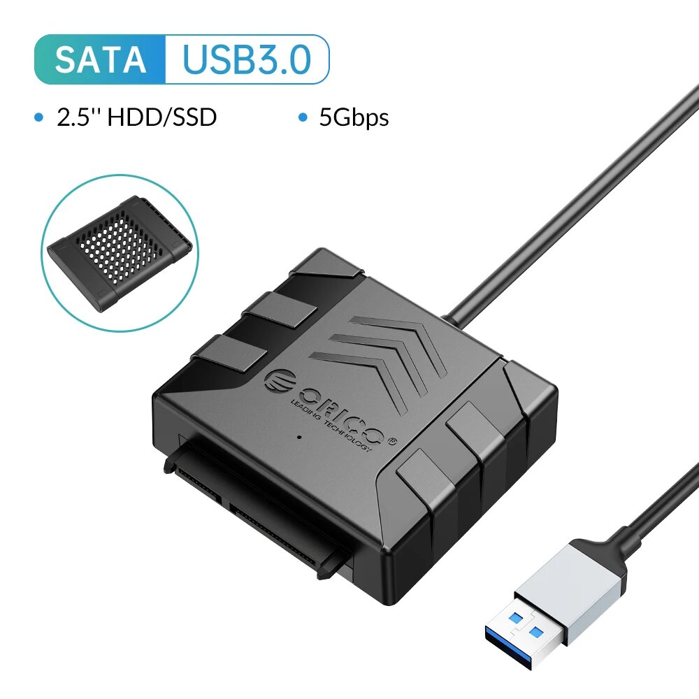 ORICO Кабель USB 3.0 к SATA для HDD/SSD 0.3m, USB3.0 With Cover