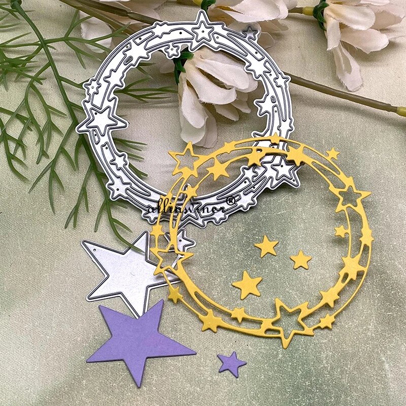 Круглые металлические пресс-формы для скрапбукинга Star Ornament