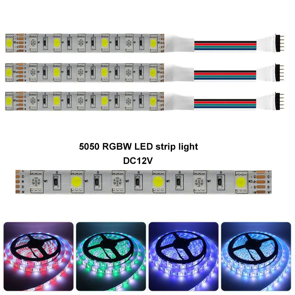 Светодиодная лента TiaoChongYi RGBW 0,1/0,5/1/2 м 100cm 60LEDs RGBW, IP30 non waterproof