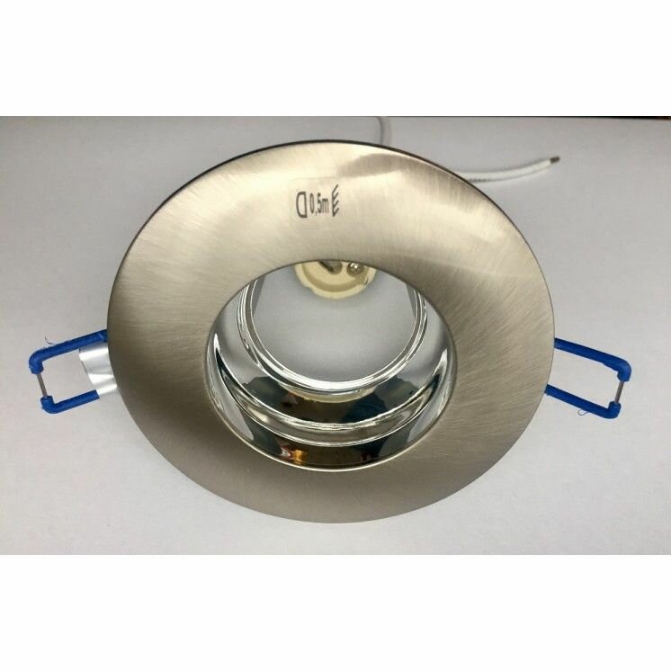 Светильник потолочный встраиваемый 490G/12 max.1x50W GU10 220V Атласный никель JISO (Испания)
