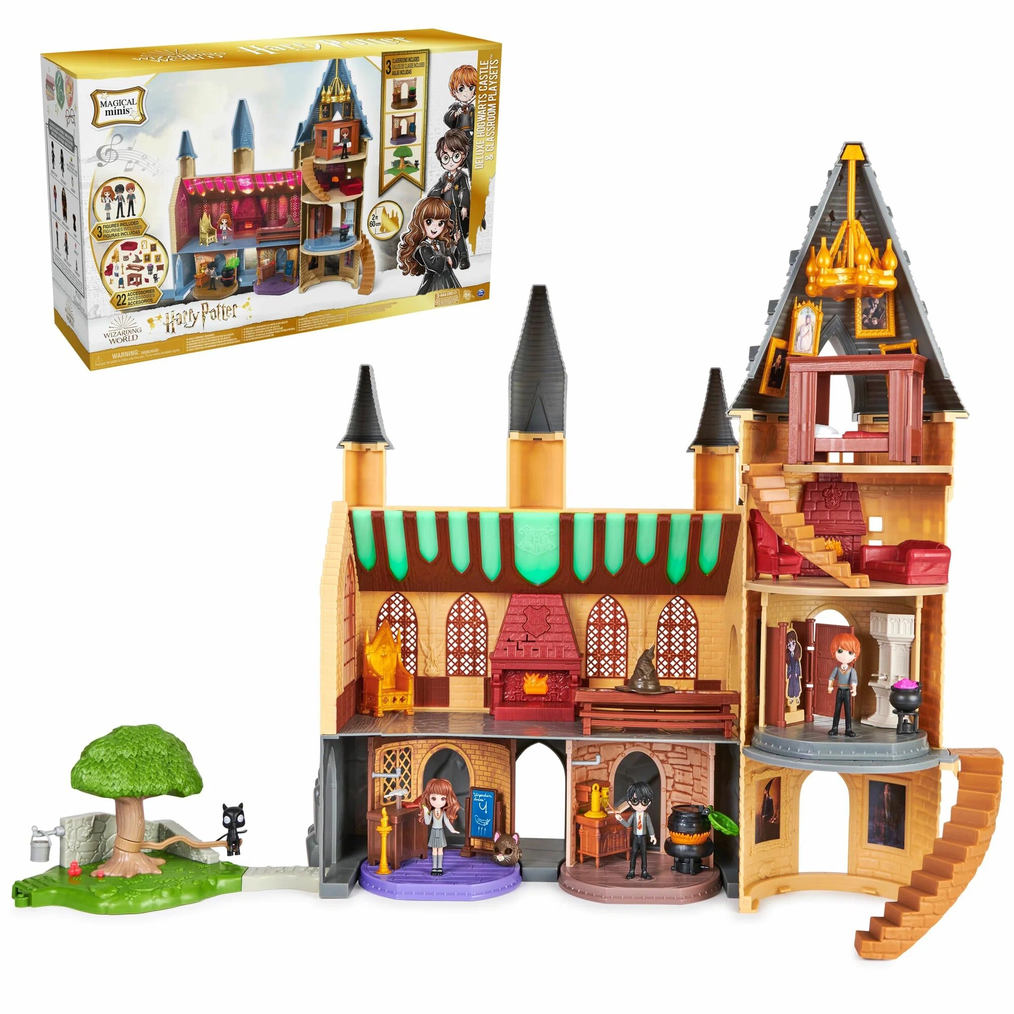 Spin Master Wizarding World Harry Potter Magical Minis Hogwarts Castle / Гарри Поттер 3 Классных игровых набора