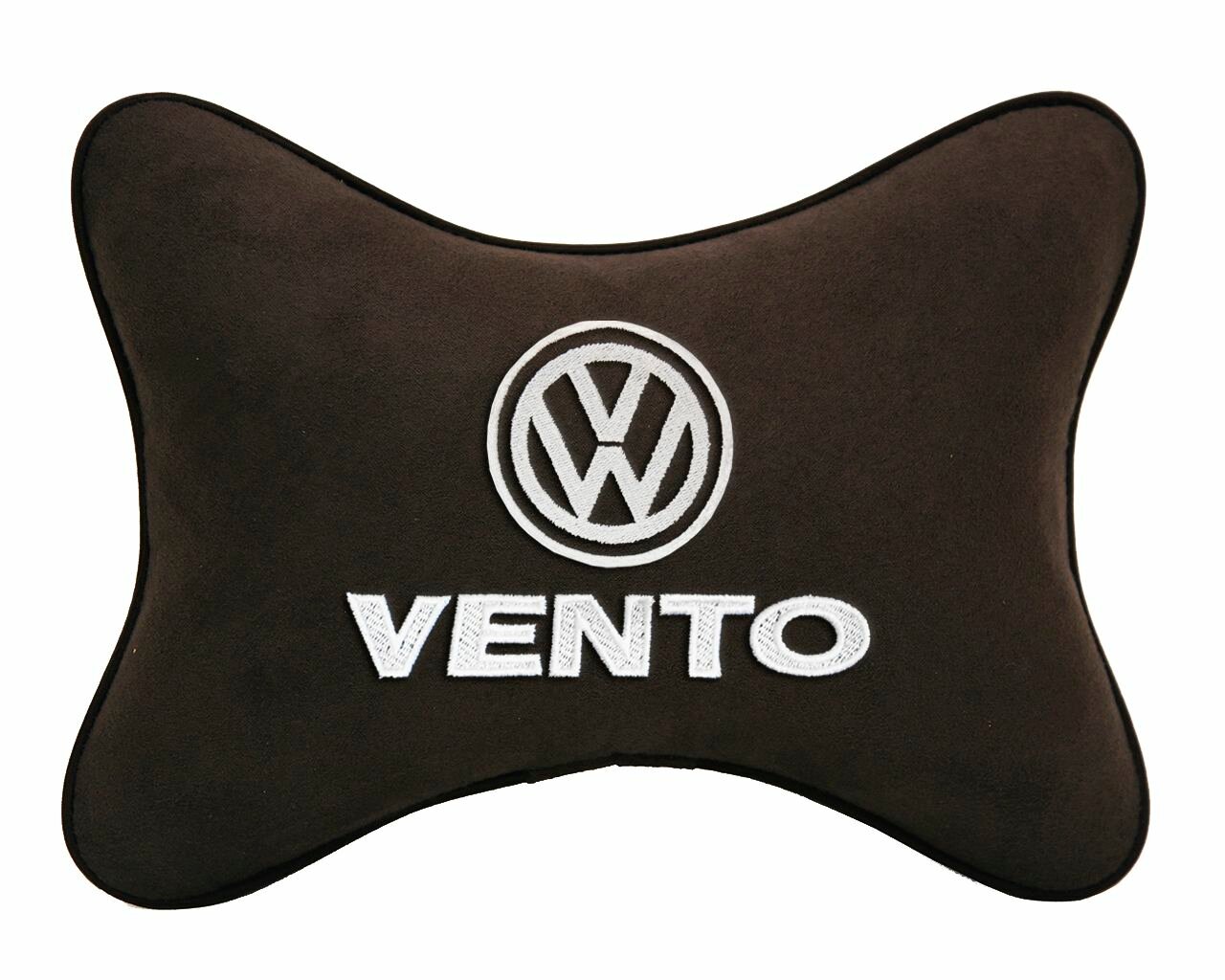 Подушка на подголовник коричневая алькантара VOLKSWAGEN Vento