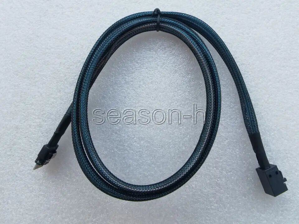 LS PCIE 4.0 Slimline SAS SFF-8654 к Mini SAS HD SFF-8643 кабель 1 м
