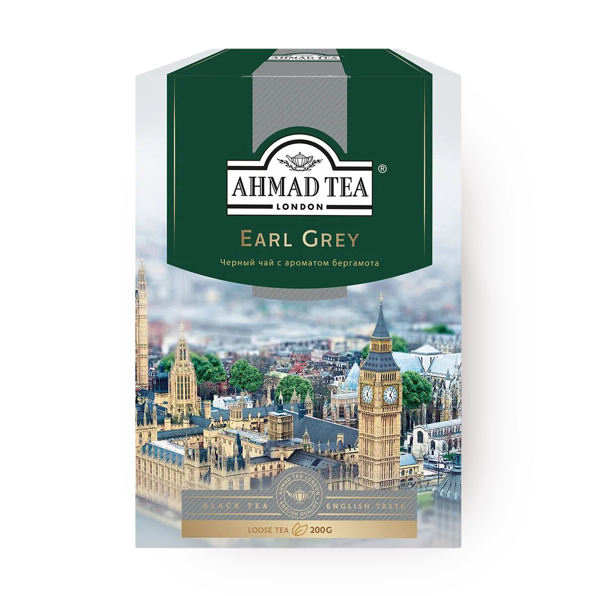 Чай листовой Ахмад AHMAD TEA Бергамот, черный чай, 12 упаковок по 200 г