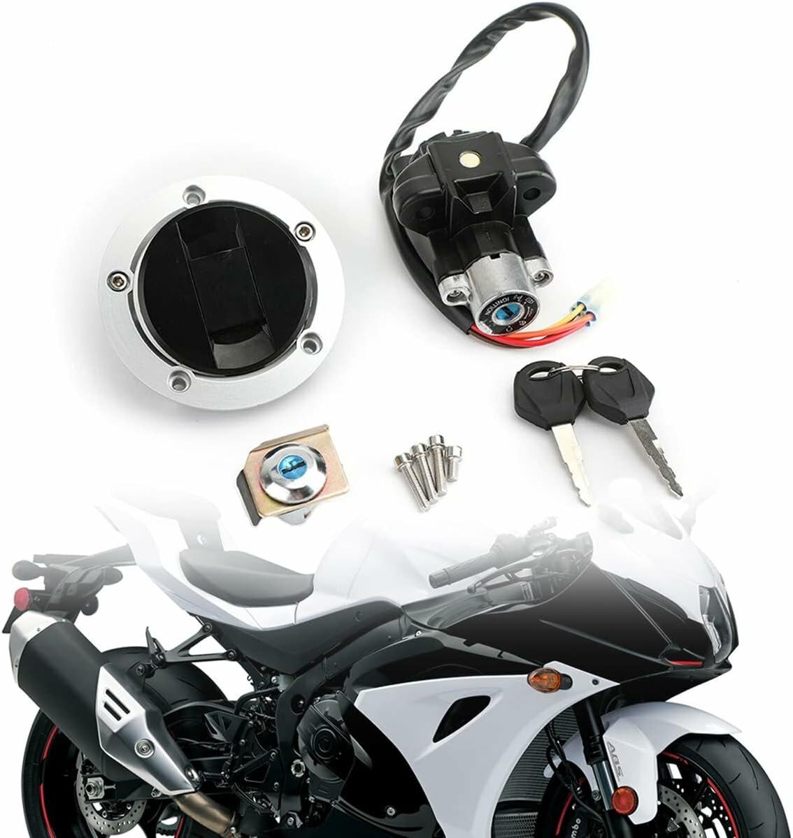 Замок зажигания для Suzuki SV650 2003-2011 SFV650 Gladius 2009-2010