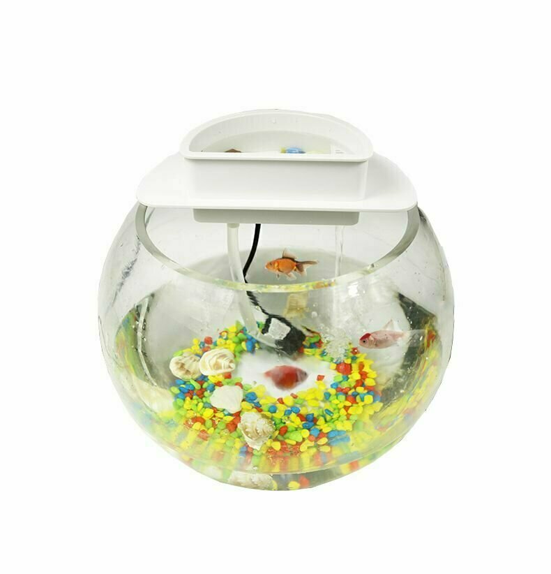 Экологический Аквариум С Фильтрующим Насосом круглый
