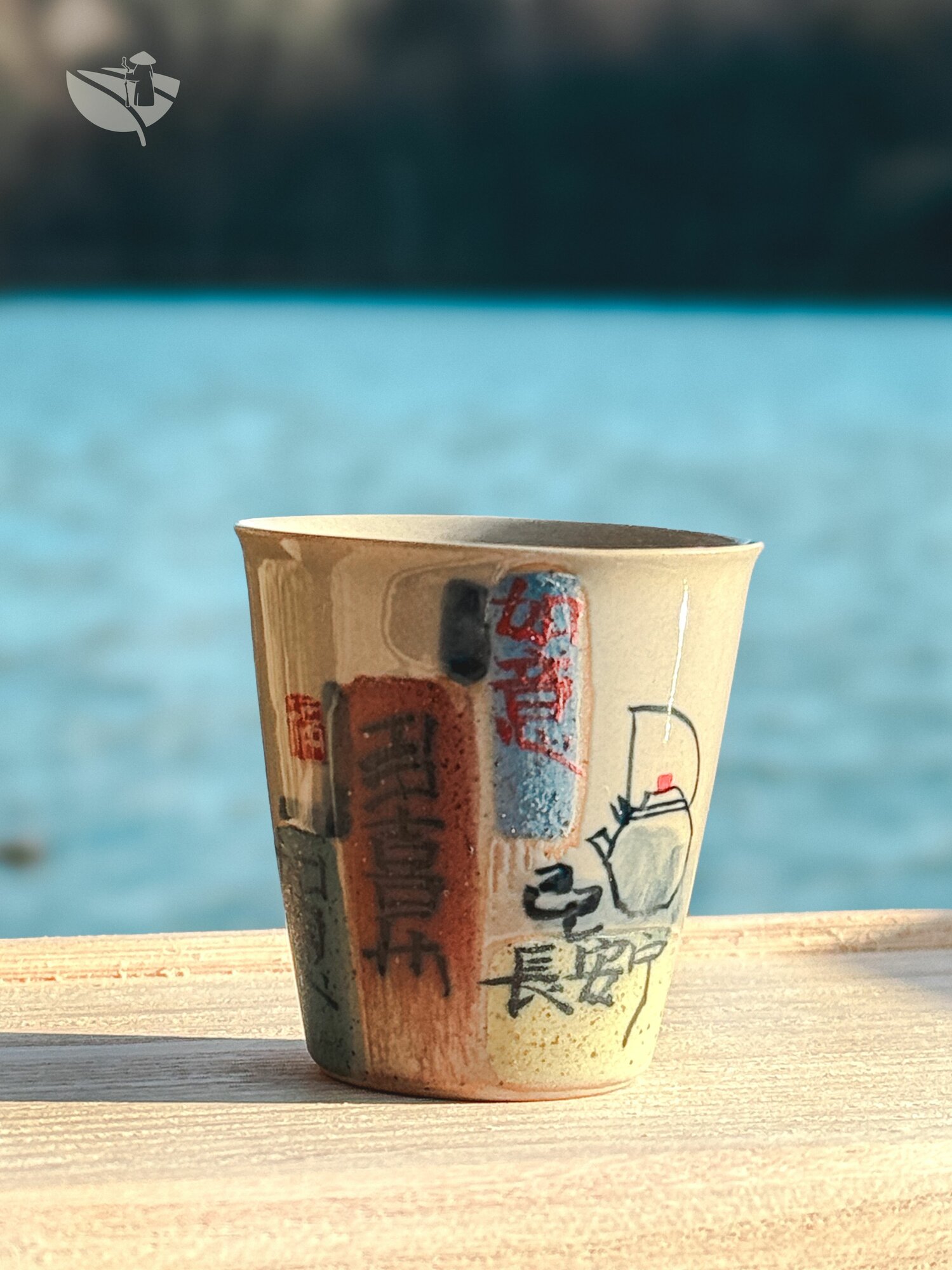 Пиала для чайной церемонии "Шуй", керамическая, 40 мл, ручная роспись