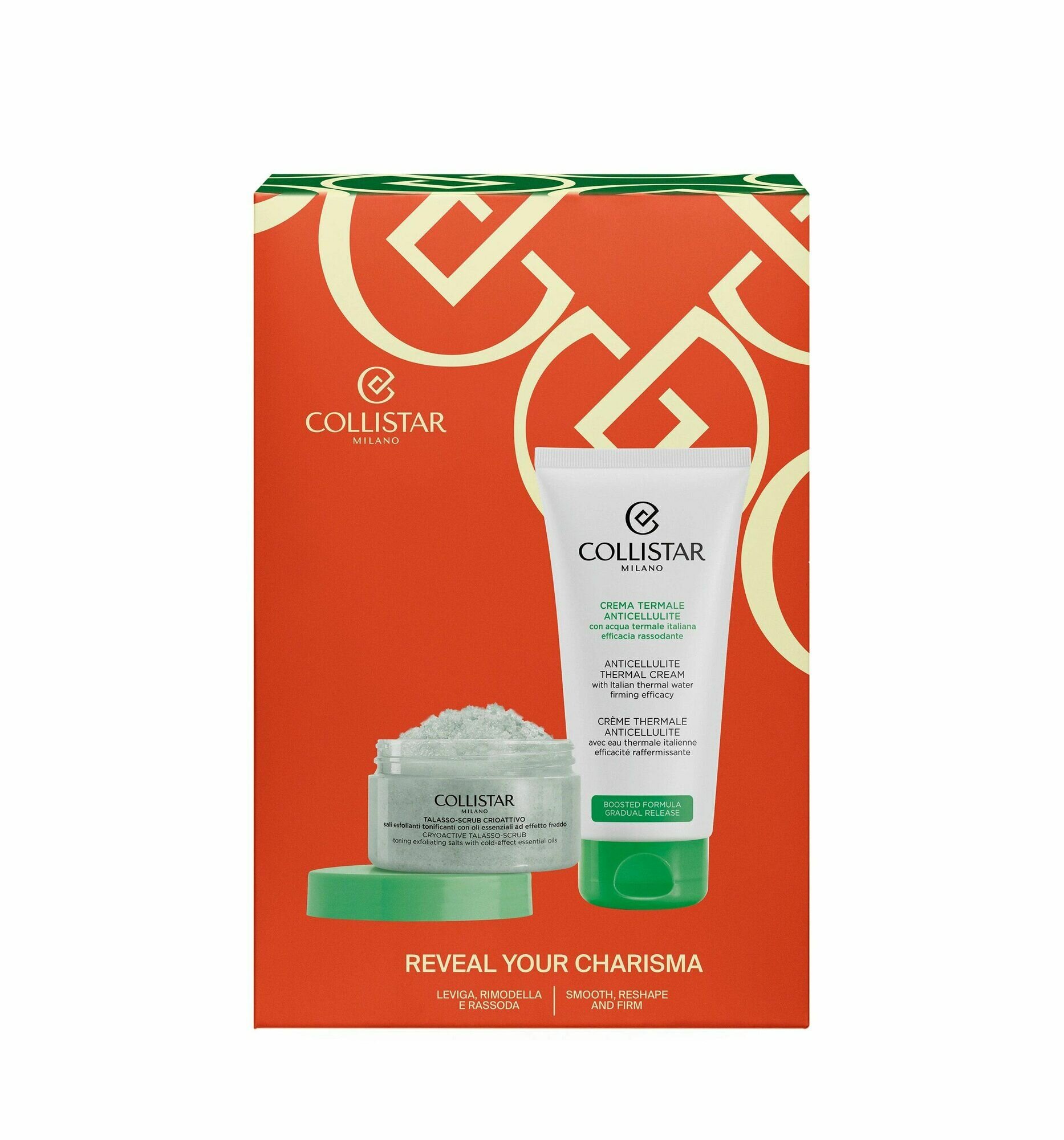 Collistar - Набор: Anticellulite Thermal Cream Антицеллюлитный термальный крем 175 мл + Криоактивный талассо-скраб 150 г