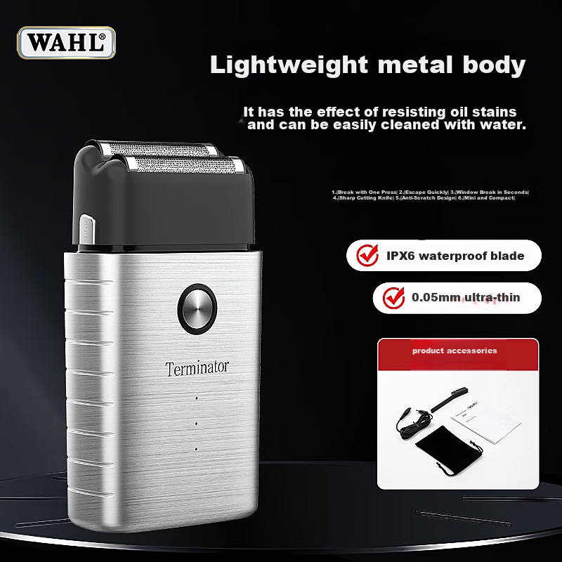 WAHL Salon Electric Shaver for Hairline, Gradient Shaving, Reciprocating Razor, Skin-Friendly Whitening Device, Hair Clipper for Bald Heads 2911-01