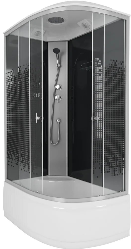 Душевая кабина Niagara Eco NG-7510-14L с высоким поддоном, с сиденьем