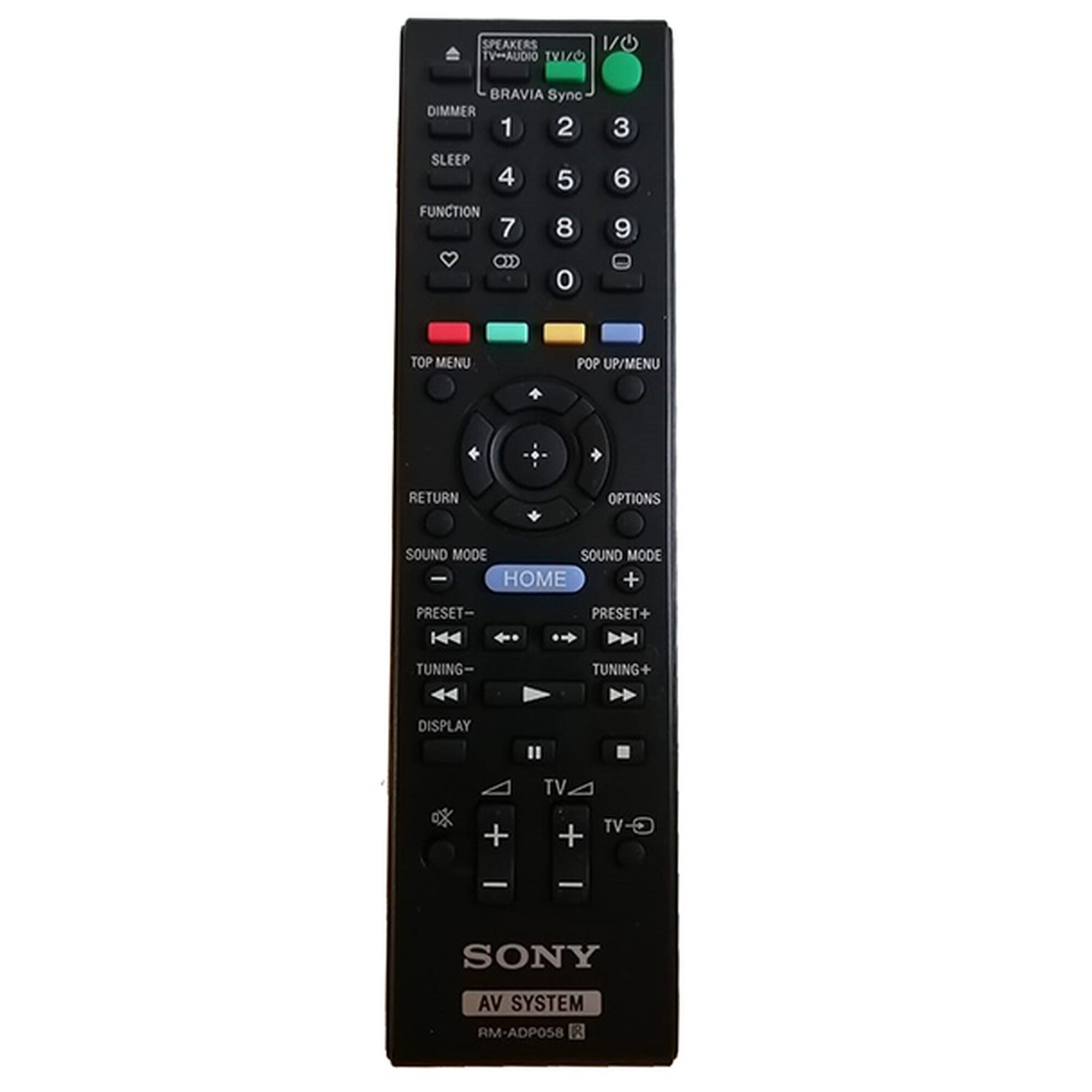 Пульт Sony RM-ADP058, для домашнего кинотеатра, беспроводной, ИК, до 10 м