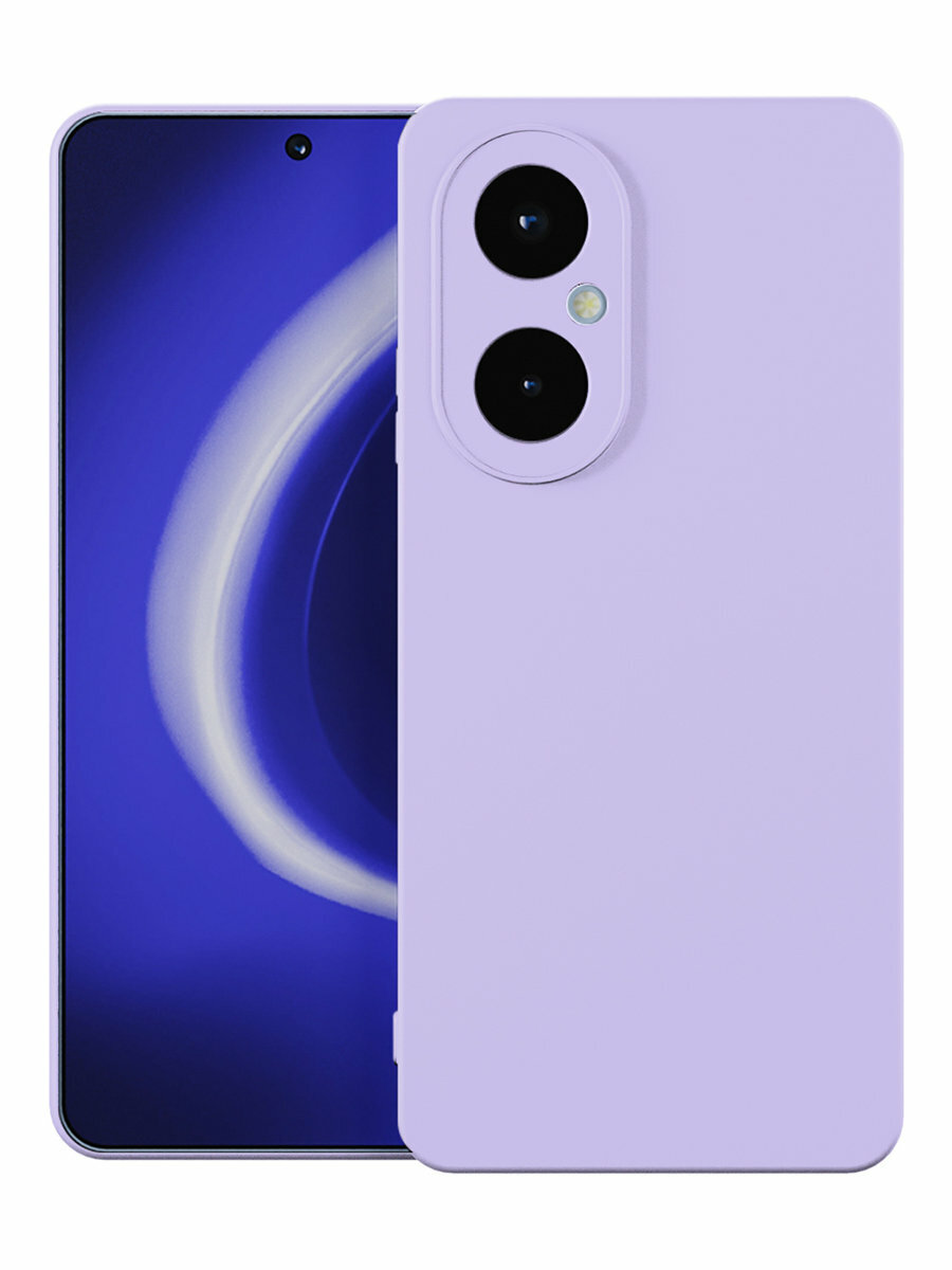 Клип-кейс Krutoff, Silicone Case, для Huawei Nova Y73, Purple
