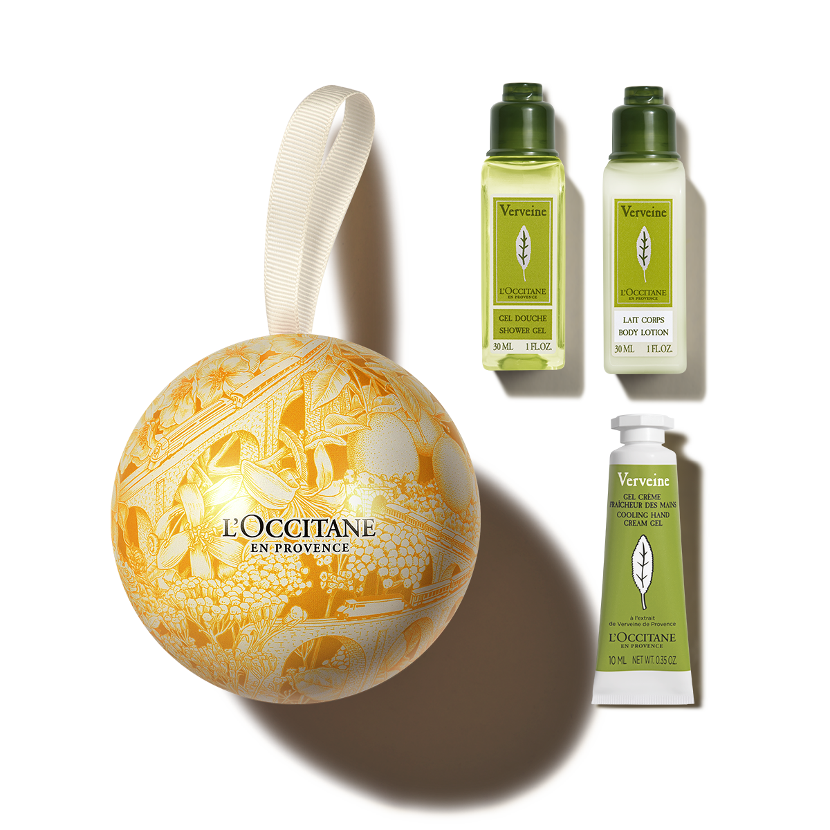 Loccitane локситан набор миниатюр "обворожительная вербена" Шар новогодний