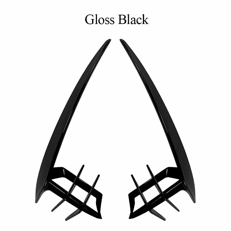 Передний бампер автомобиля Canard, боковой разветвитель, противотуманная фара, наклейка для Audi A4 B9 Sline 2017-2019, комплект переднего спойлера автомобиля, накладка на переднюю губу Gloss Black