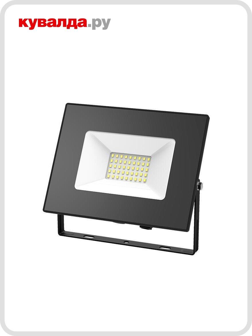 Прожектор GAUSS Elementary 70w 4800lm 6500к 175-265v ip65 черный led
