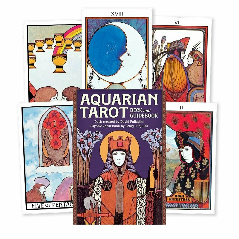 Таро Aquarian Tarot Deck & Guidebook US Games / Колода Таро для Водолея и Путеводитель