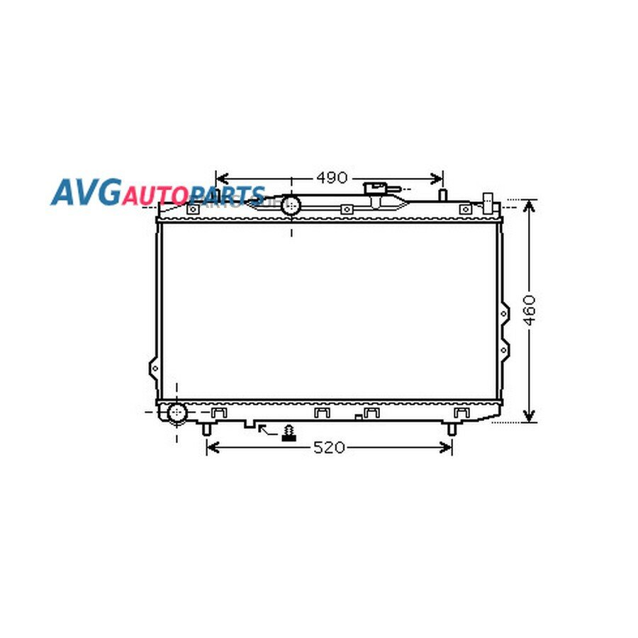 AVG KA2074 KIA CERATO (1.6-2.0 16V 0304-0107) P 670*375*16 от официального дистрибьютора, AVG, артикул KA2074