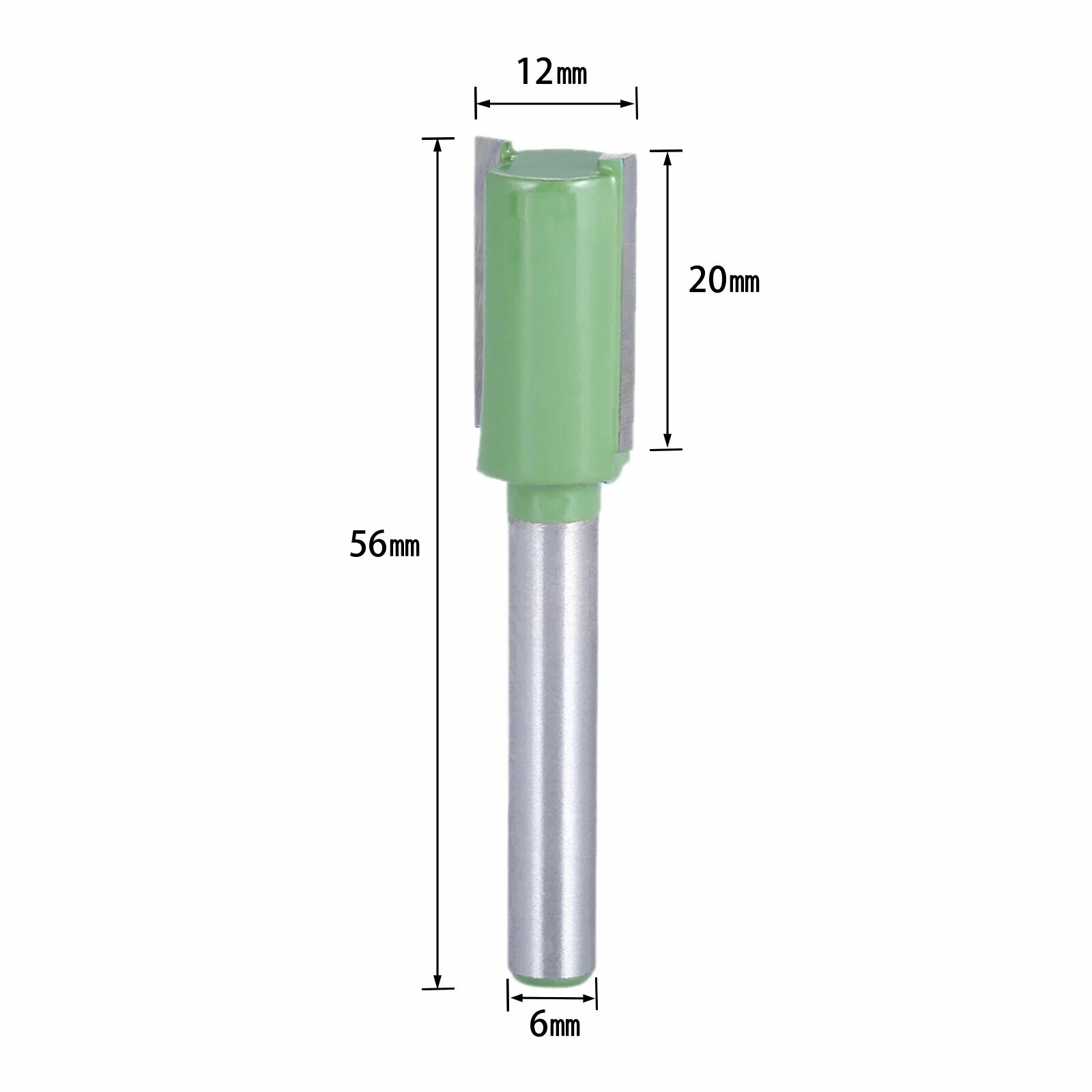 Стальная фреза для дерева и металла 6 мм, 22 размеров 6x12x20
