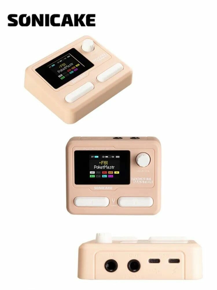 Sonicake Pocket Master Портативная мультигитарная педаль эффектов, более 100 встроенных эффектов