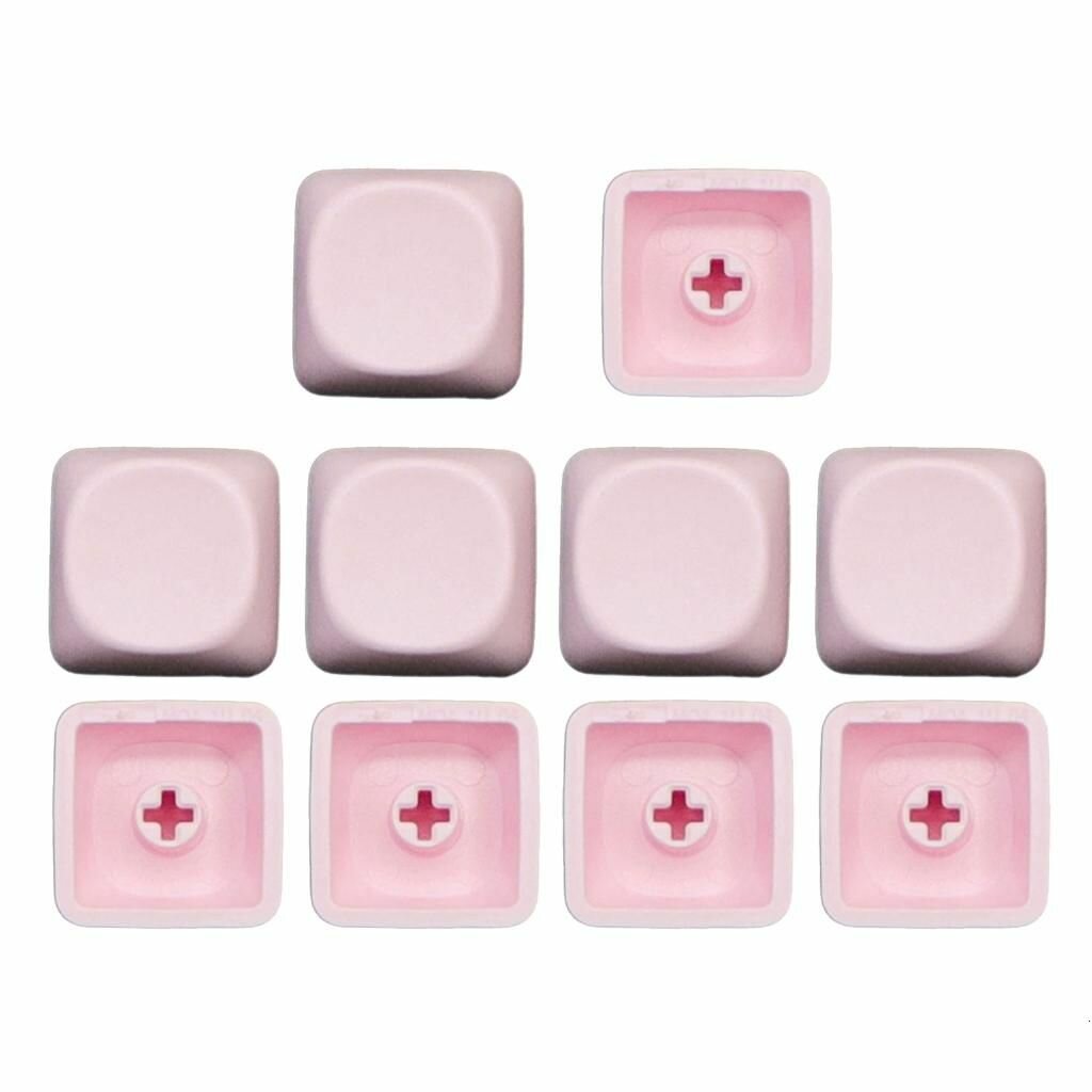 10Pcs PBT Кейкапы MOA Профиль 1U, Светло - розовый