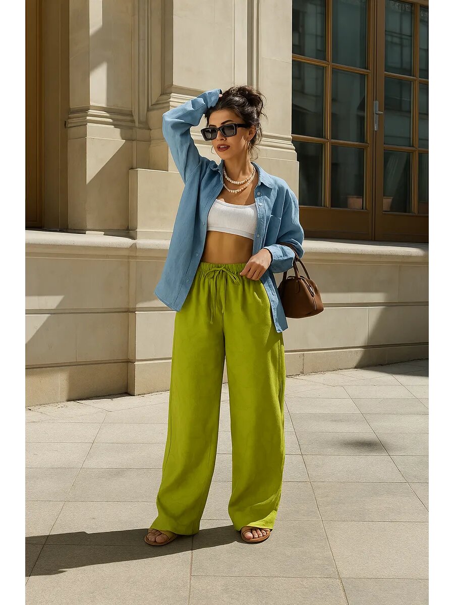 Брюки палаццо для женщин