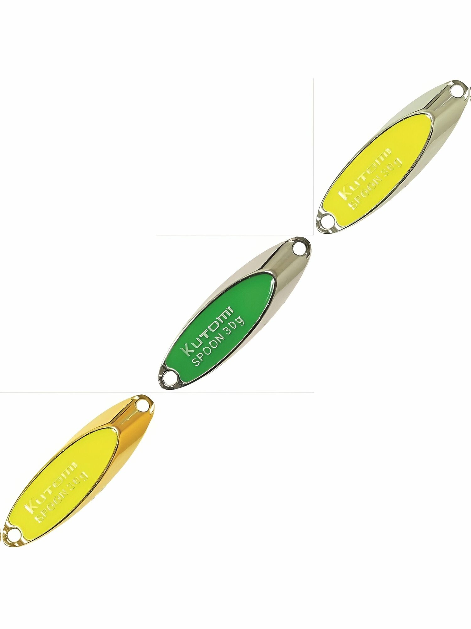 Блесна Kutomi Kastmaster Butterfly (15г) Silver+Green Gold+Yellow Silver+Yellow упак.3шт.