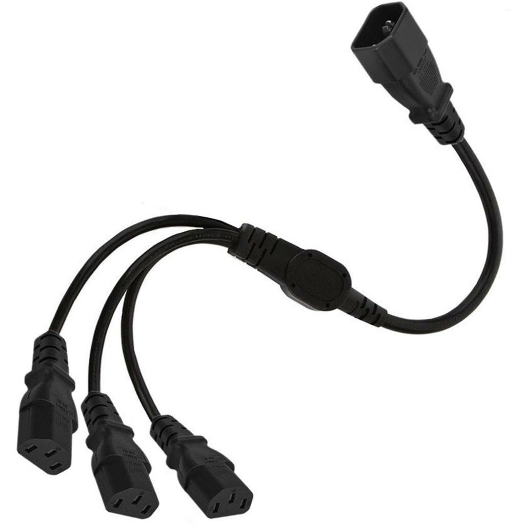 Y-splitter Adapter Cable IEC320-C14 to IEC320-C13 Power Wire Line 1 to 2/3/4/5