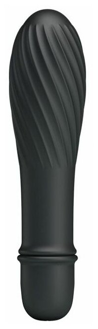 Pretty love Вибратор с бороздками силикон Jonathan/Solomon 12.3 см (BI-014503-2/BI-014503-3), черный