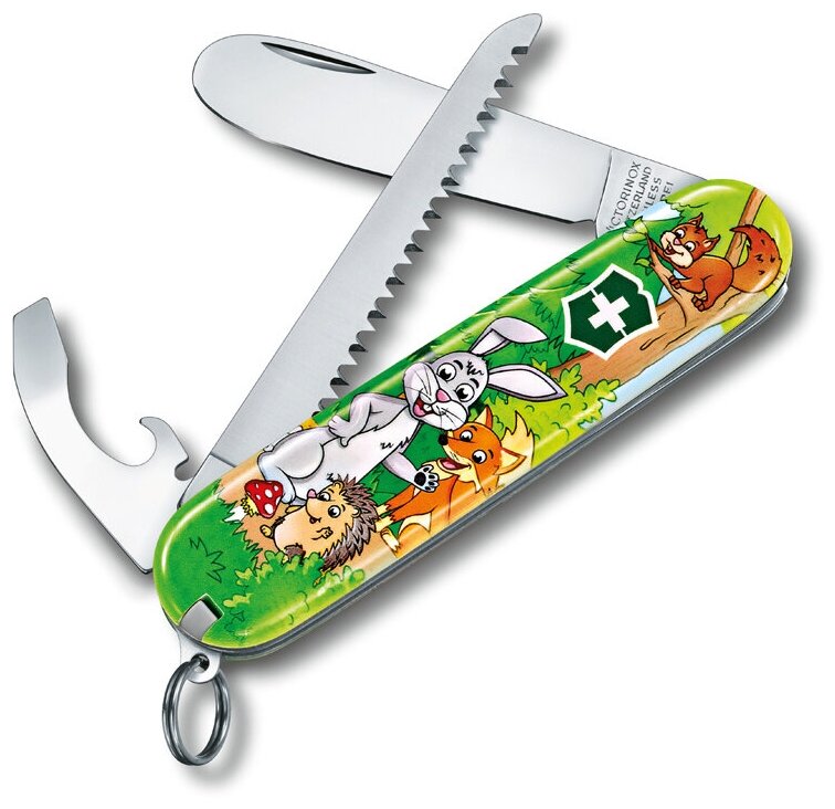 Набор для детей VICTORINOX My First "Кролик": перочинный нож 5.8 см, шнурок на шею, книга-раскраска. 0.2373. E2
