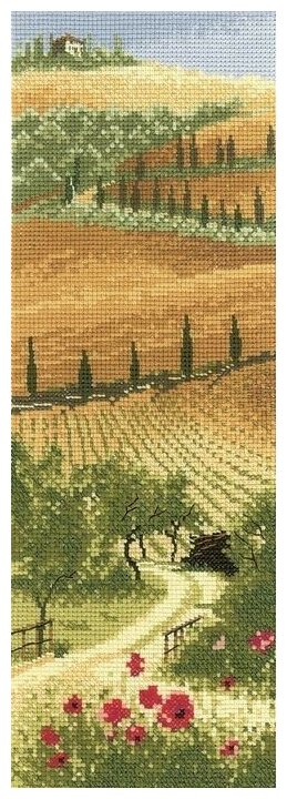 Набор для вышивания Heritage #JCTU567E Tuscany (Тоскана), Счетный крест, 11 x 31 см