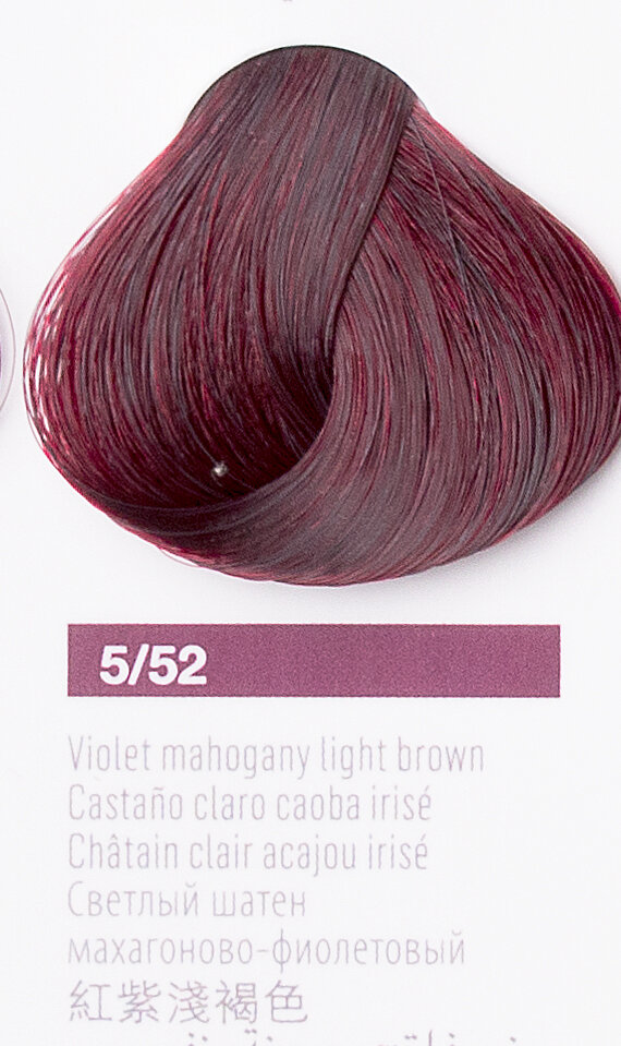 Краска для волос Lakme Collage 5/52, cветлый шатен махагоново-фиолетовый , 60 мл